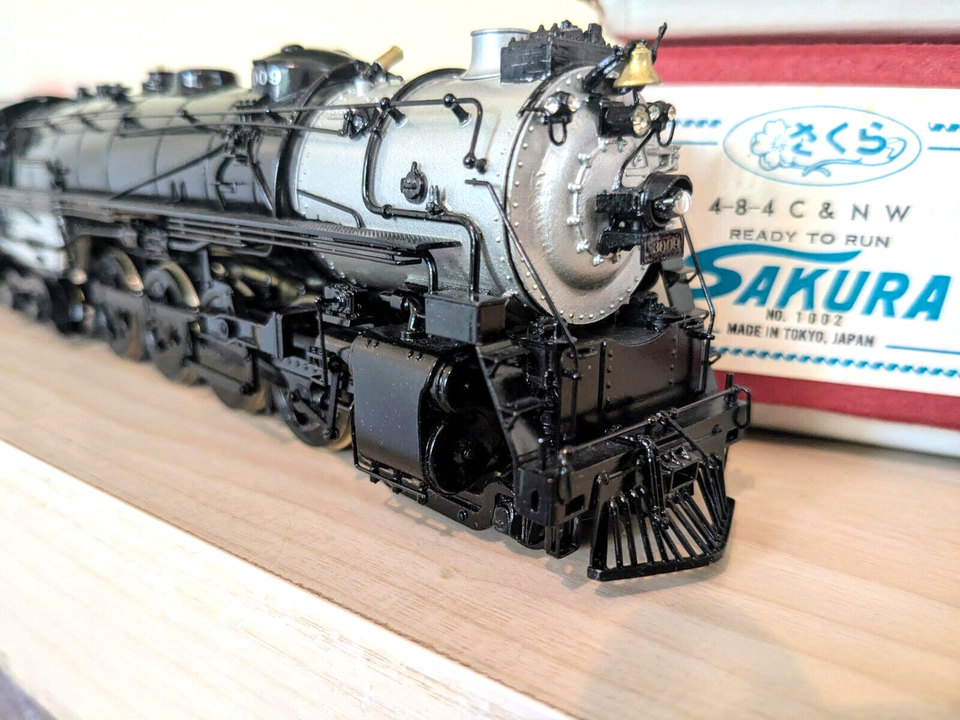 SUPER RARE! PFM **SAKURA **HAND-BUILT BRASS "C&NW 4-8-4" HO *CUSTOM ...