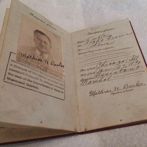 Mathias "Paddy" Bauler 4 passports issued in 1927, 1933, 1937, and 1961 ...