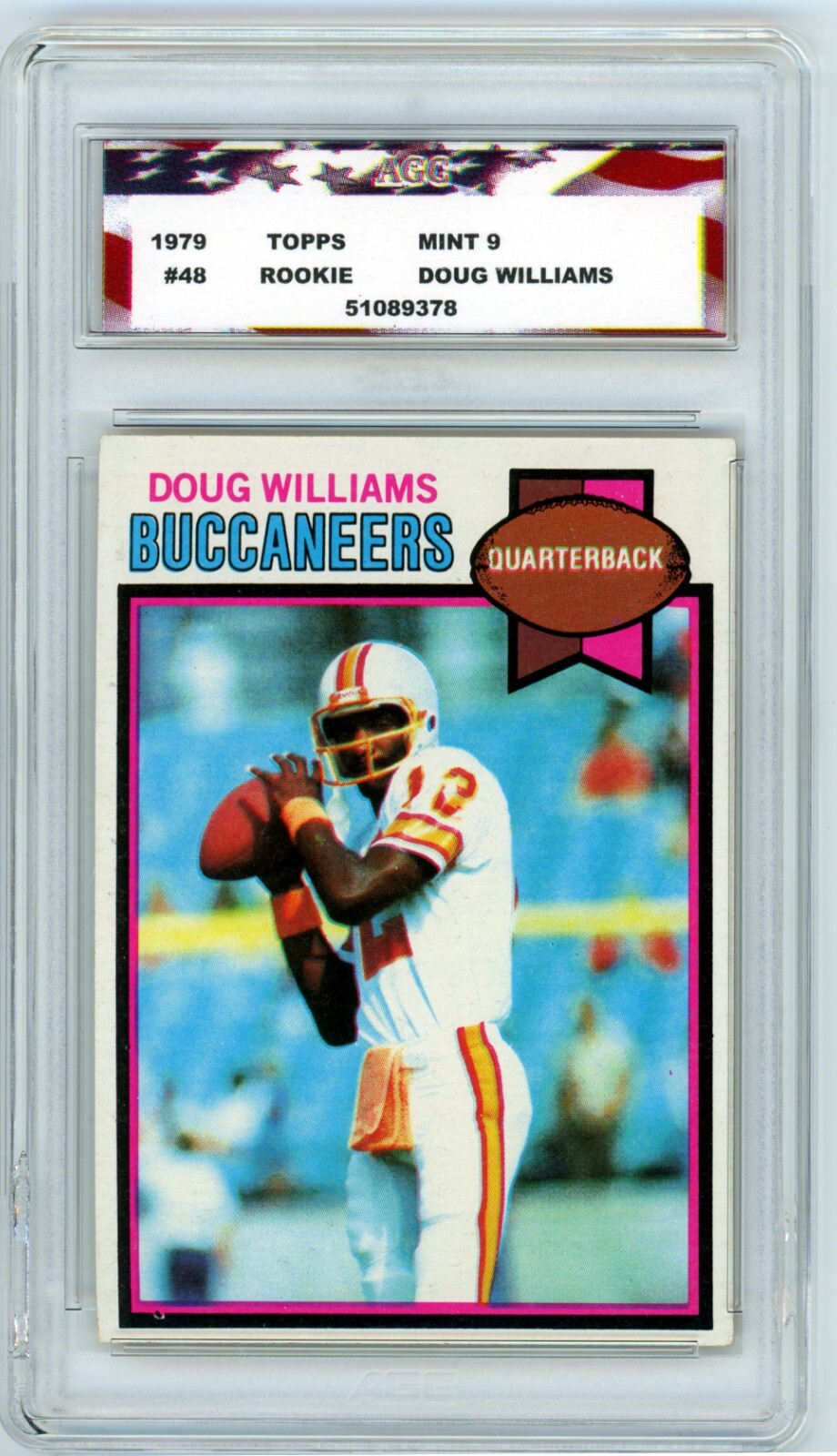 1979 Topps #48 Doug Williams Rookie Card AGC 9 Mint Tampa Bay ...