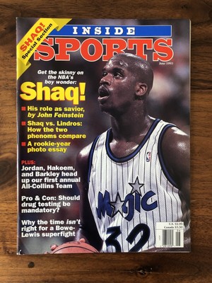 Inside Sports Magazine June 1993 Shaquille O'Neal Shaq - Albert Belle ...