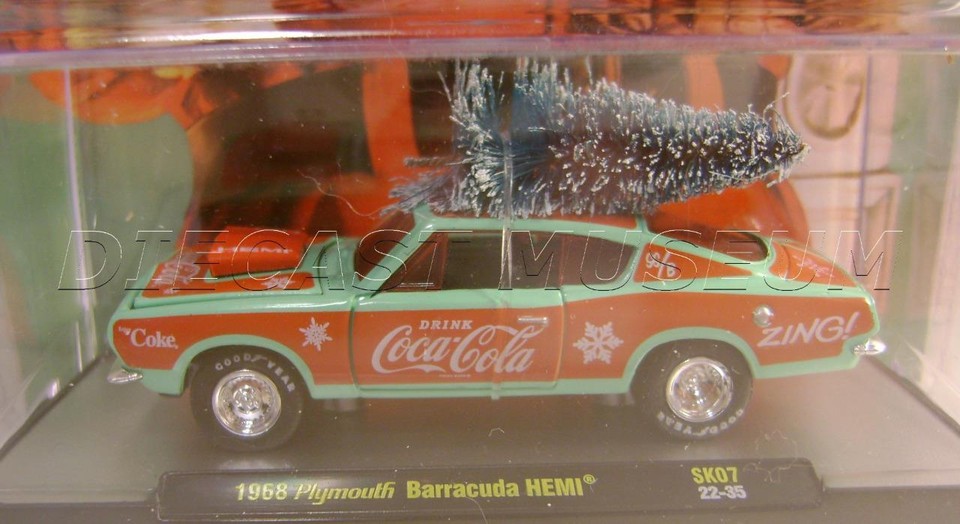 1968 '68 PLYMOUTH CUDA W/ TREE HOLIDAY CHRISTMAS COCA-COLA COKE M2 ...