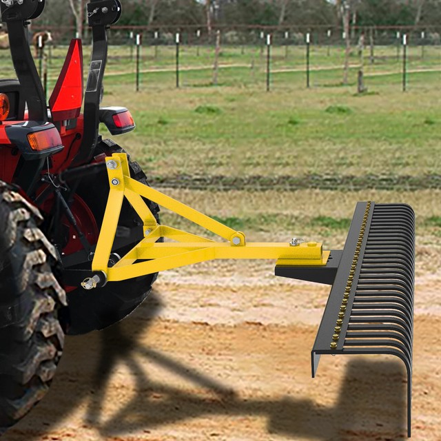 108" Solesbee JRB Coupler Wheel Loader Root Rake Stacking Rake ...