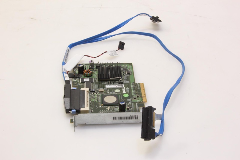 Dell UN939 PCI-e Raid PowerEdge controller w/SAS SATA cable. SKU220275 ...