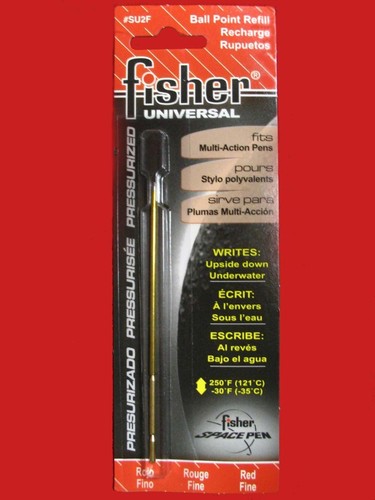 Fisher Space Pen - Refills - Fisher Universal Cartridge - Red Ink ...