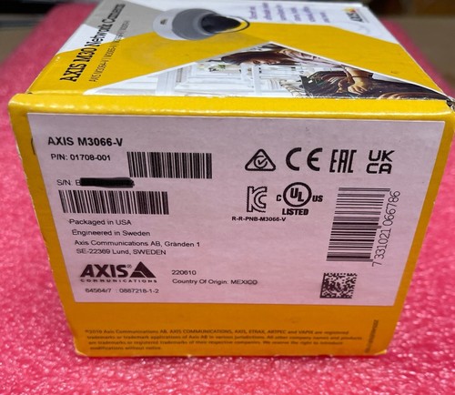 AXIS M3066-V 4MP Mini Dome Network Camera 01708-001 NEW OPEN | eBay