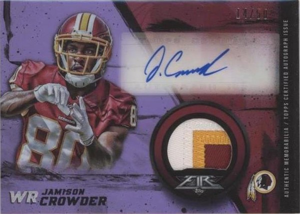 2015 Topps Fire - Rookie Autographed Patches Purple #FRAP-JC Jamison ...