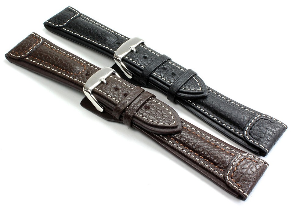 Rios1931 German Military Buffalo Leather Pilot Strap 20mm 22mm 24mm for ...