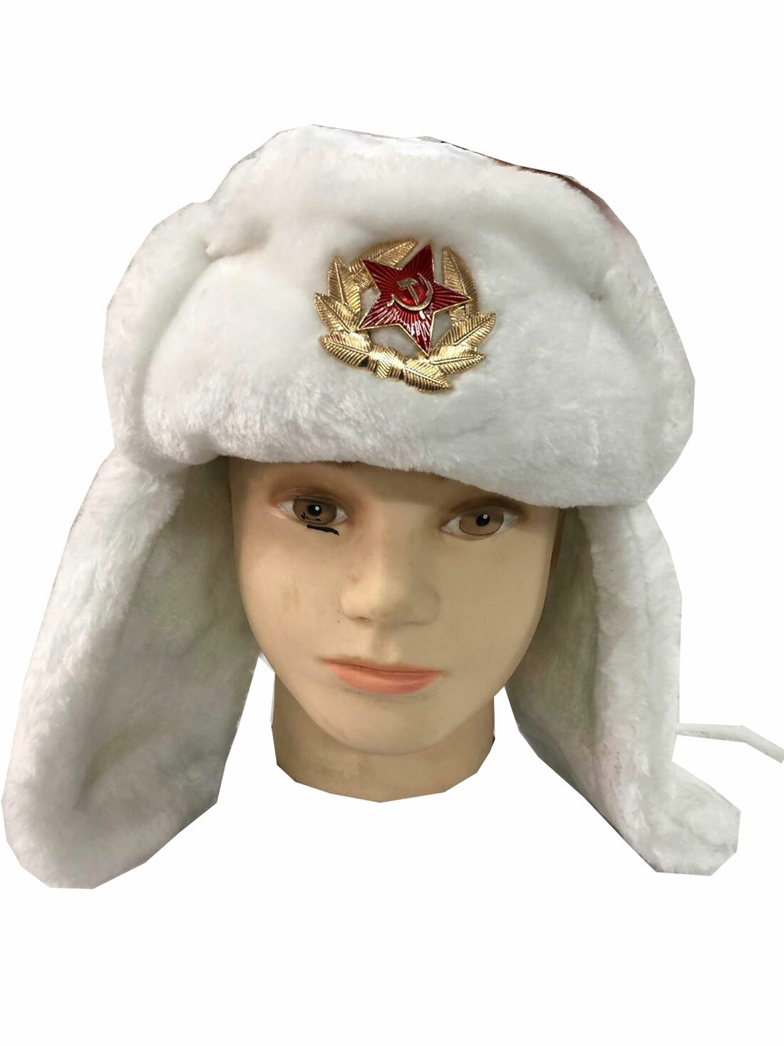 Mens Faux Fur Russian Trapper Hat Adults Ushanka Cossack Warm Winter ...
