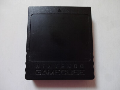 Nintendo GameCube Memory Card 251 Clear Black GC Official DOL-014 From ...