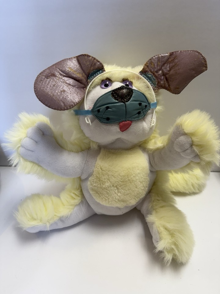 Vintage 1987 Purr-tenders Yellow Kitty Cat Plush | eBay