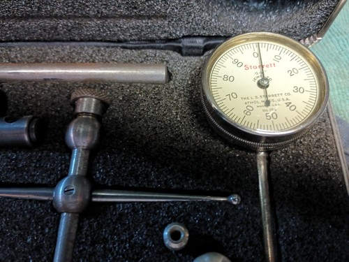 Starrett Tools USA 196 Dial Test Indicator Kit Set Universal w/ Case ...