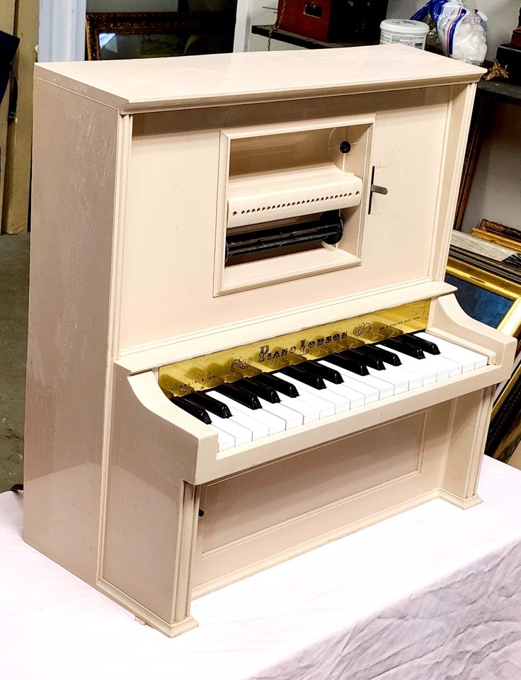 J. Chein Vintage Piano Lodeon Mechanical Player Piano Working Video No ...