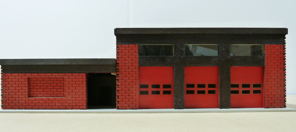Custom 1/64 Scale 3 Bay Garage/Station/Office/Firehouse Model | eBay