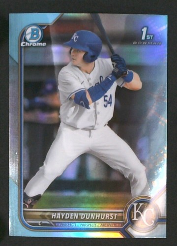 2022 Bowman Draft #BDC-44 Hayden Dunhurst Chrome Sky Blue Refractor | eBay