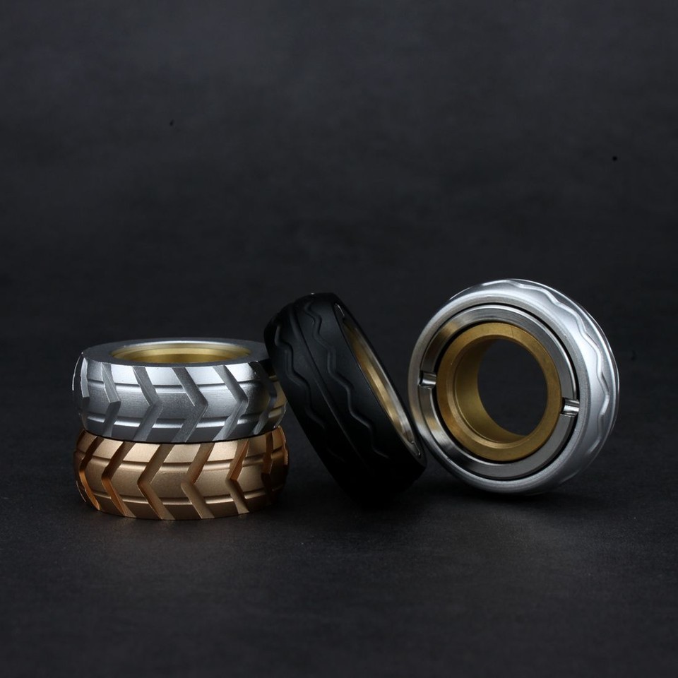 Mechanic Ring Tire Fidget Clicker Magnetic Slider Haptic EDC Toy Stress ...