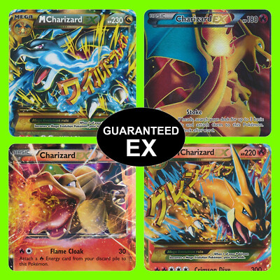 Pokemon TCG 5 Cards: GUARANTEED EX, FULL ART EX, or MEGA EX!! ALL RARE ...
