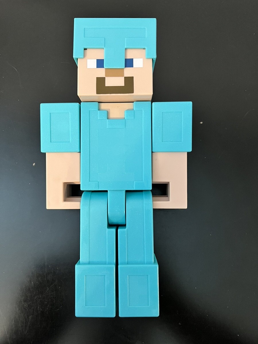Papercraft Steve In Gold Armour With Tools Minecraft