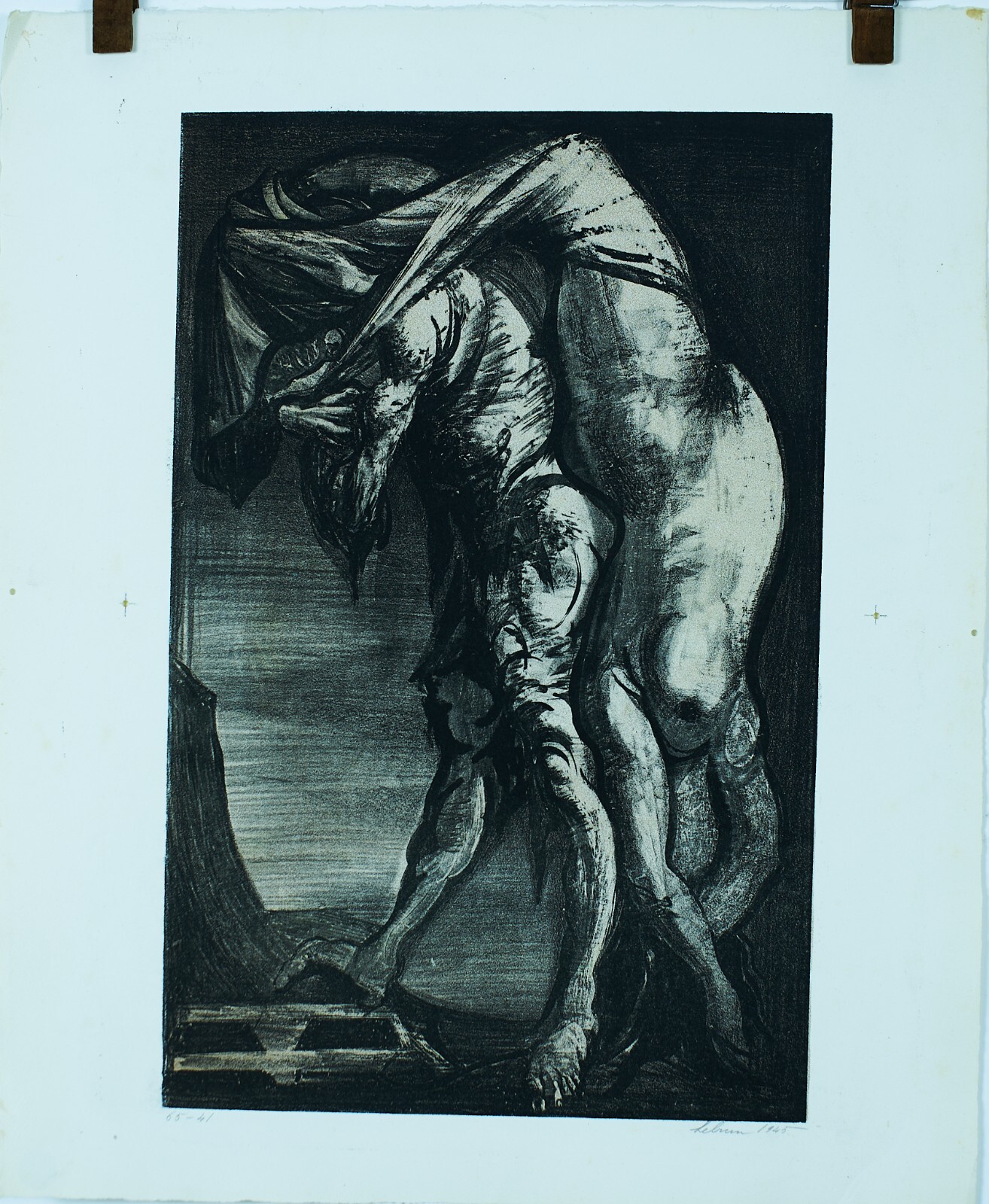 Rico Lebrun “Ballad of the Weird” 1945 Signed Lithograph #41/65 ...