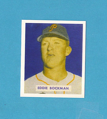 1949 Bowman Reprint #195 Eddie Bockman Card - Pittsburgh Pirates | eBay