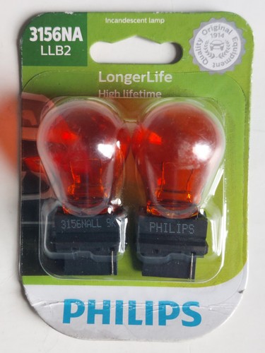 Philips Longer Life 3156NA 27W Two Bulbs Rear Turn Signal Replacement ...