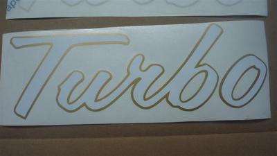 IH/FARMALL 1206, 1256, 1456 & MORE. WHITE AND GOLD TURBO DECALS. VINYL ...