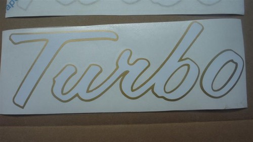 INTERNATIONAL/FARMALL 1206 WHITE AND GOLD TURBO DECALS. VINYL!!! SEE ...