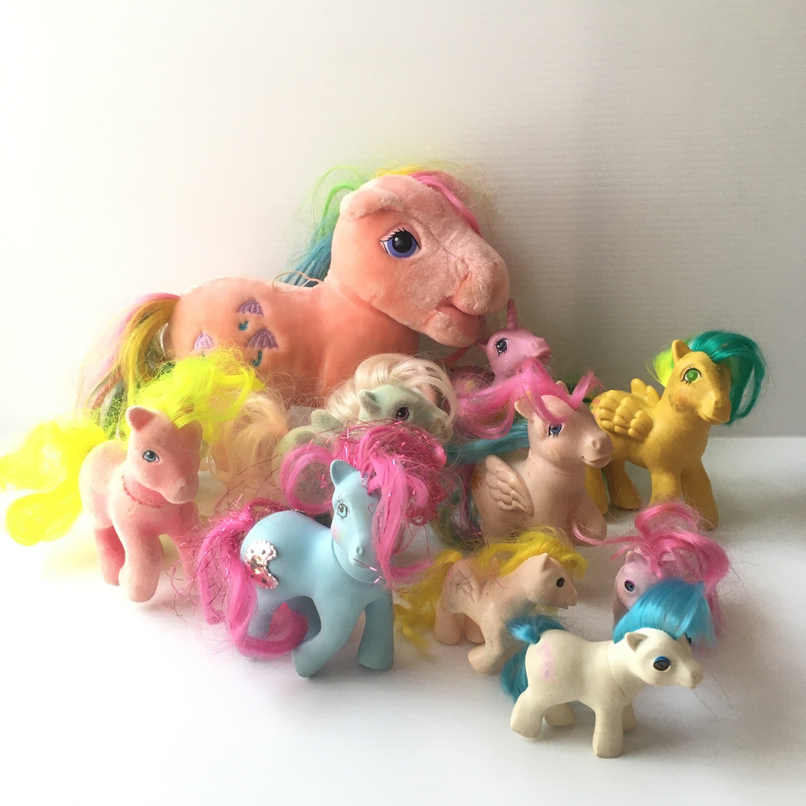 LOT G1 Vintage 1980's My Little Pony Shady Rainbow Flocked Betty Bye ...