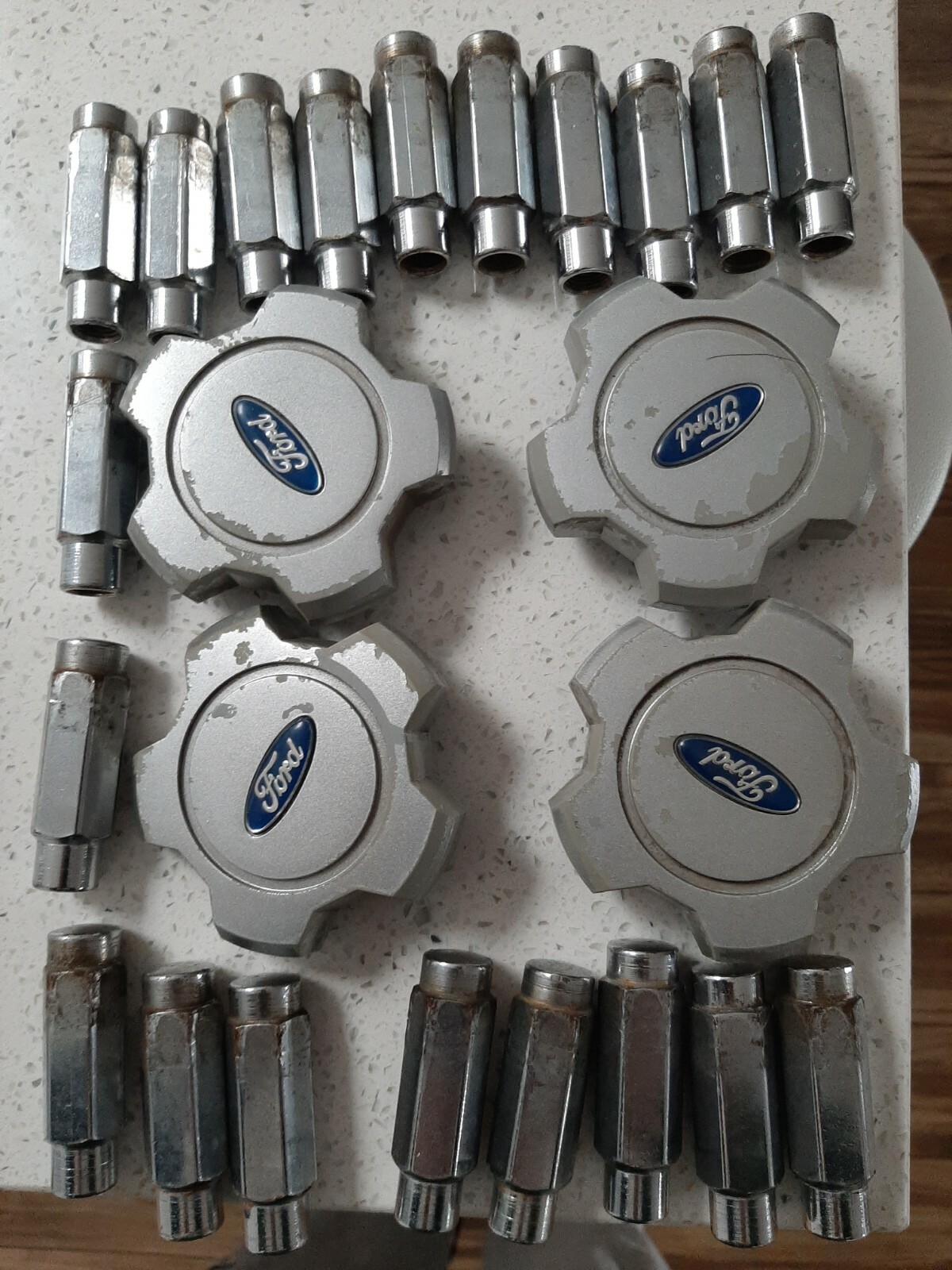 SET OFF 5 FORD SNOWFLAKE ALLOY RIMS AND TYRES EXCELLENT CONDITION ...