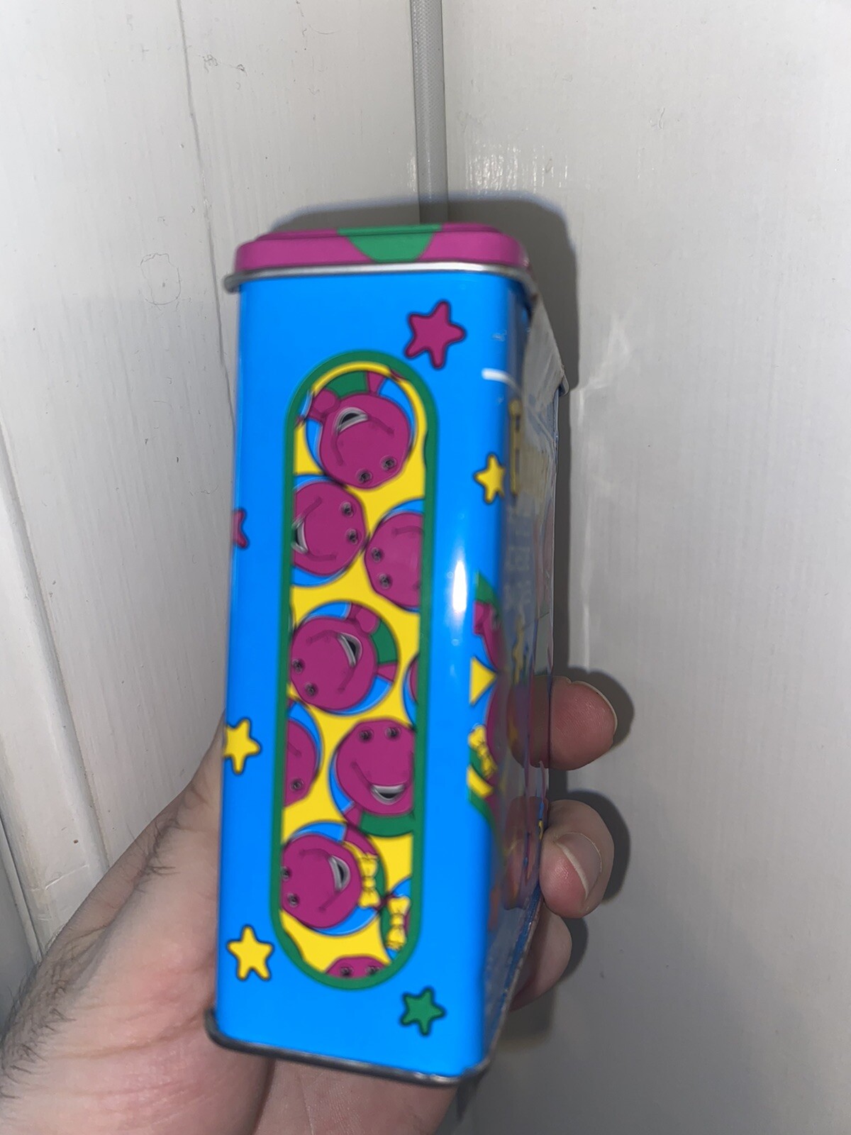 1990s Barney Kid Care Printed Adhesive Bandages in Tin Containers for ...
