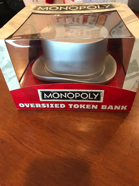 Monopoly Oversized Token Playing Piece Top Hat Bank Collectible Sealed ...