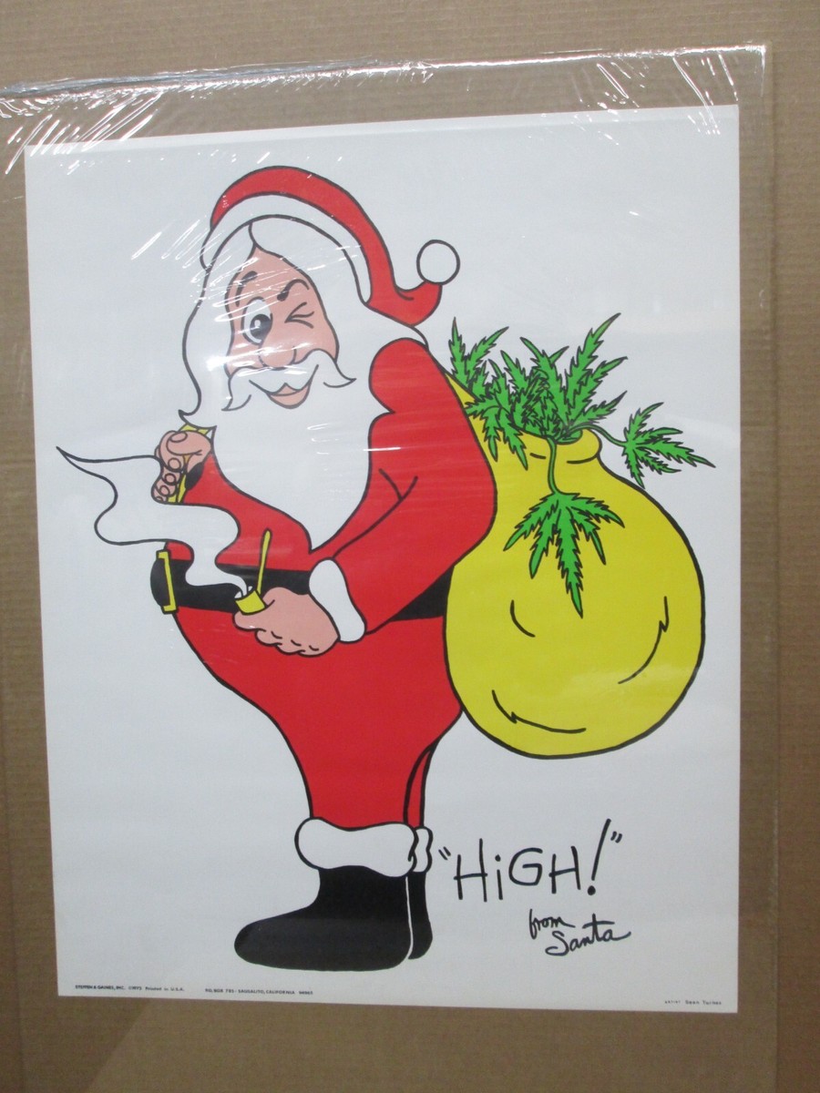 Santa Smoking Weed