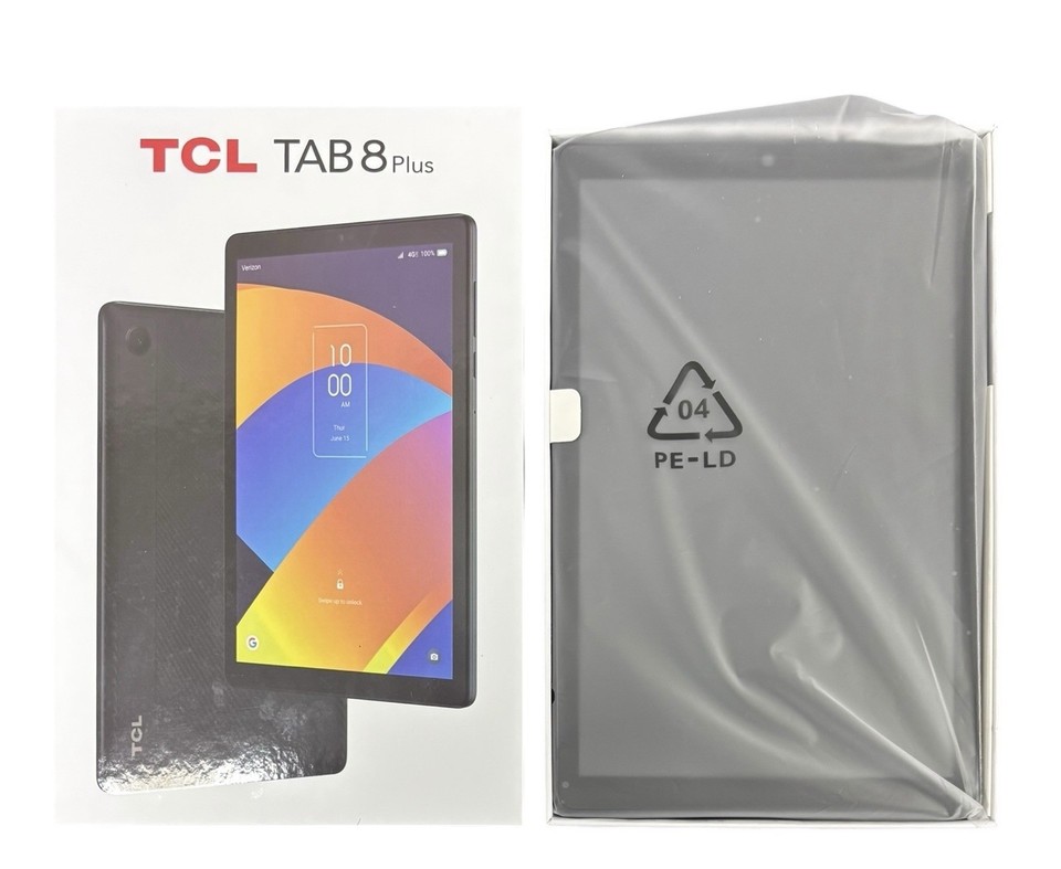 TCL Tab 8 Plus 9138S 64GB Black Verizon Locked Android Tablet | eBay