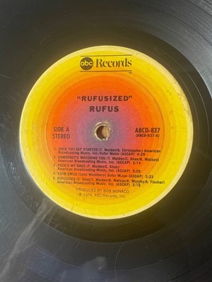 Rufus Featuring Chaka Khan – Rufusized LP Vinyl No Cover | eBay