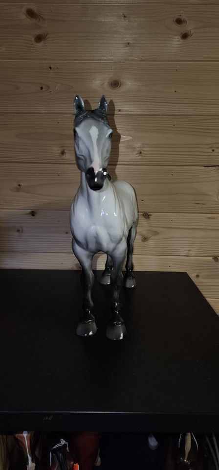 OOAK Peter Stone Model Horse DAH Standing Drafter FCM Mane & Tail ...