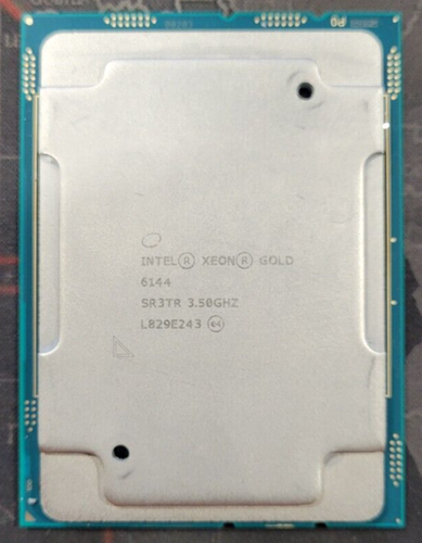 SR3TR INTEL Xeon Gold 6144 8 Core 3.50GHZ 24.75MB 150W CPU Processor | eBay