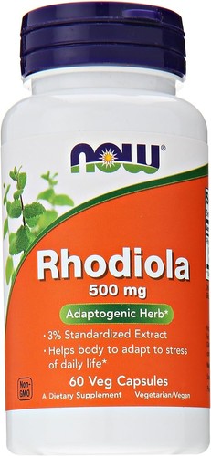 NOW Rhodiola Rhodiola Rosea 500mg, 60 Capsules (Pack of 2) | eBay