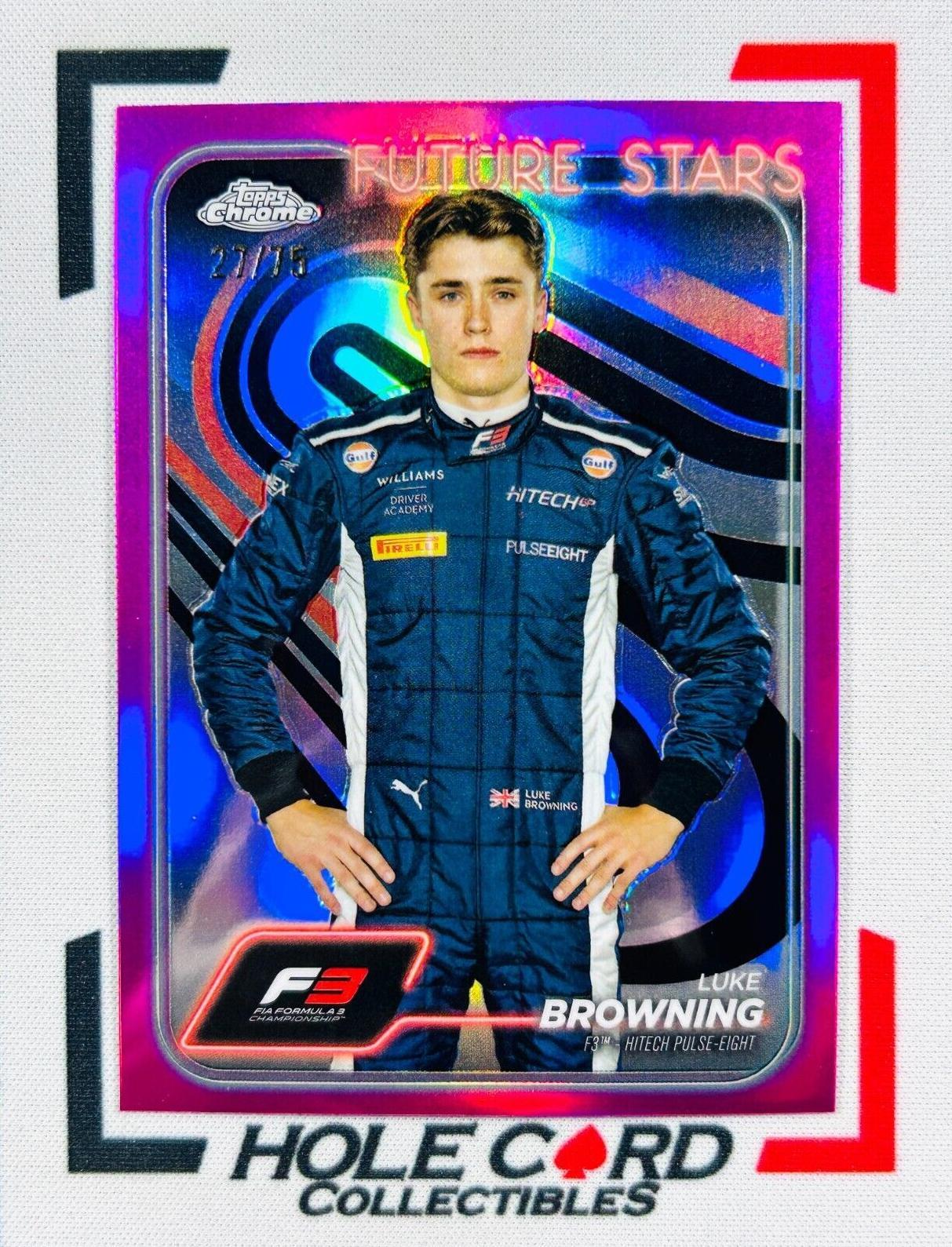 2024 Topps Chrome Formula 1 - F3 Drivers Future Stars Luke Browning #55 ...
