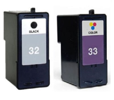 No 32 & 33 Ink Cartridges Non-OEM Alternative For Lexmark X3335, X8350 ...