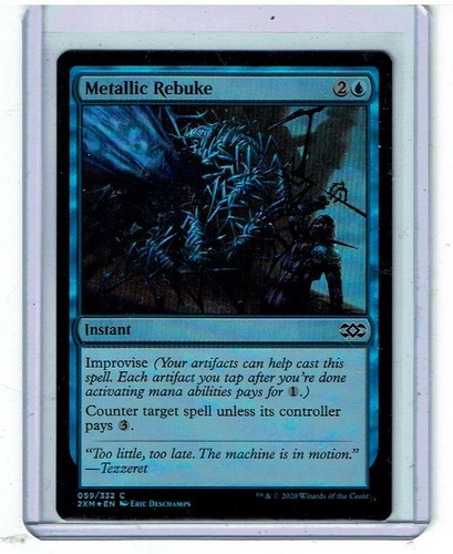 Metallic Rebuke - Foil - Double Masters - Magic the Gathering | eBay.de