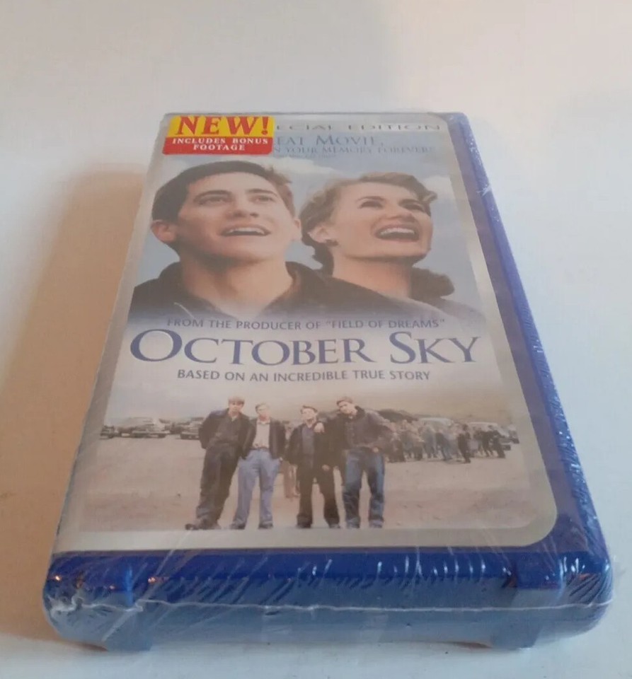 NEW October Sky VHS Special Edition Family Video True Story Bullet Case ...