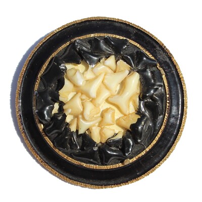 Vintage Les Bernard Teeth Brooch Victorian Revival Milk Tooth Black ...