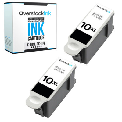 2PK Compatible OSI 10XL Black Ink Cartridges for Kodak ESP 3, 3200 ...