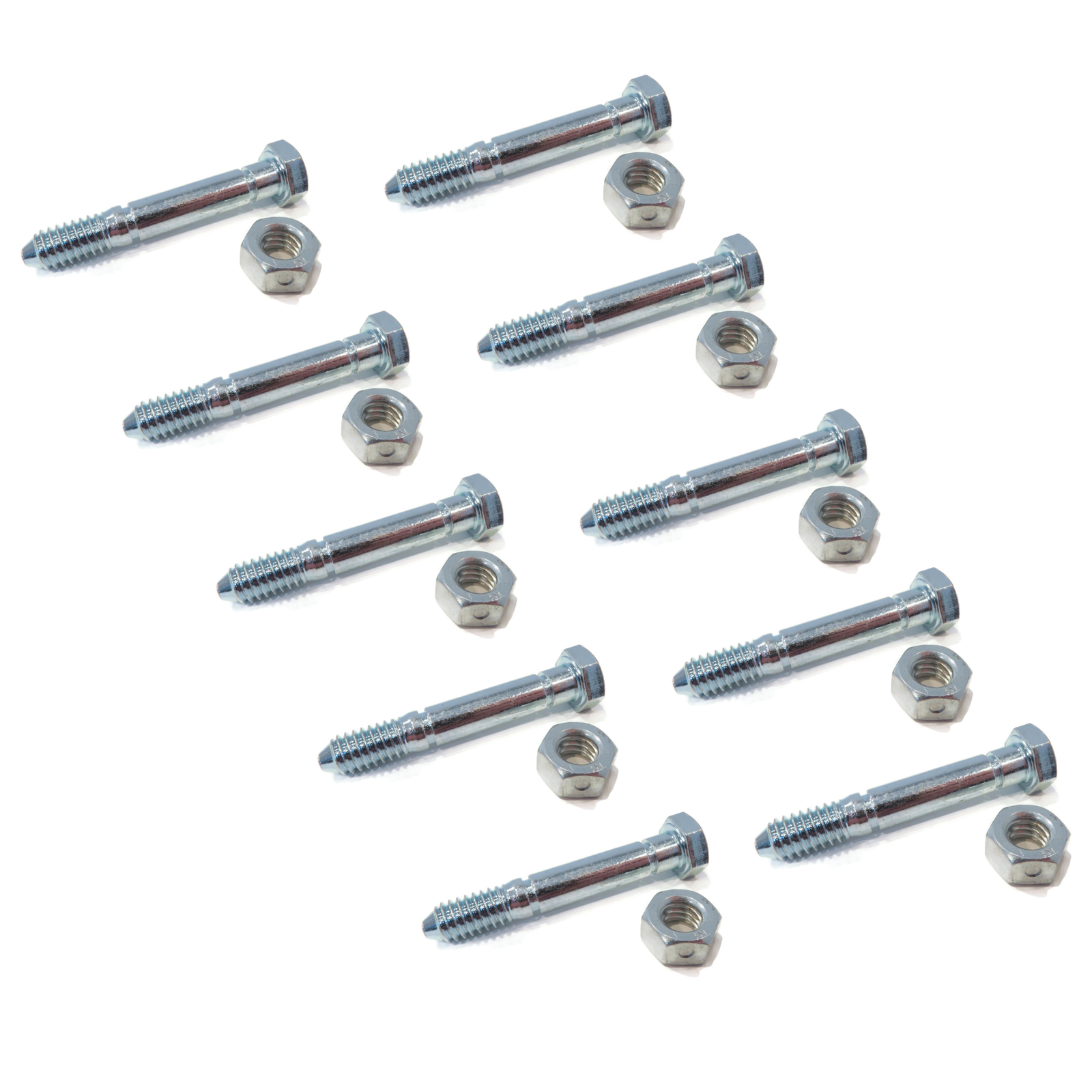 (Pack of 10) Shear Bolt & Nut for Ariens Sno-Thro ST928 924101 ST1128 ...