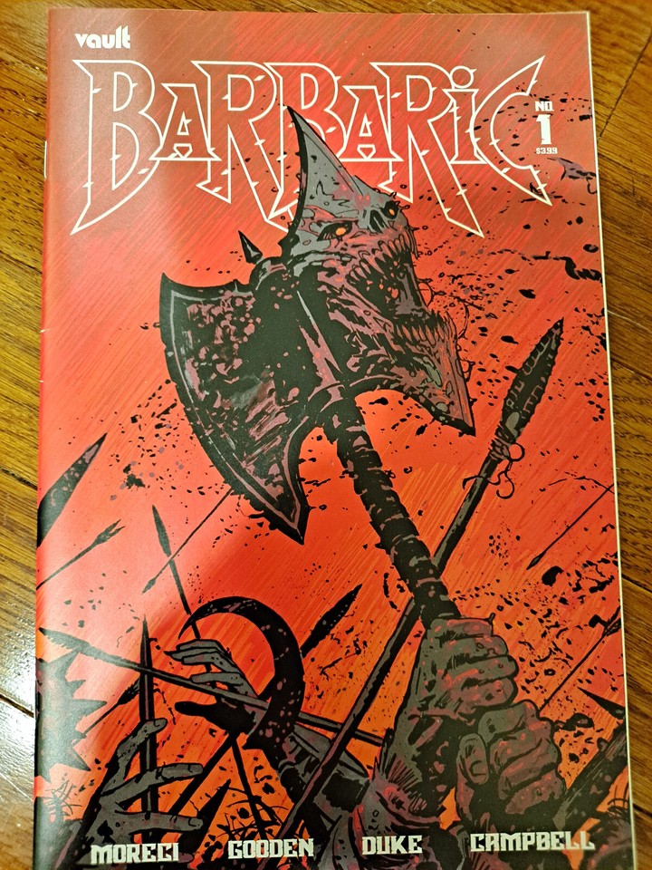 Vault Comics Barbaric #1-3 Alt Covers - Excellent Condition | eBay