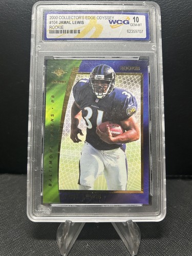 Jamal Lewis Baltimore Ravens 2000 CE Odyssey Rookie Card #104 WCG 10 ...