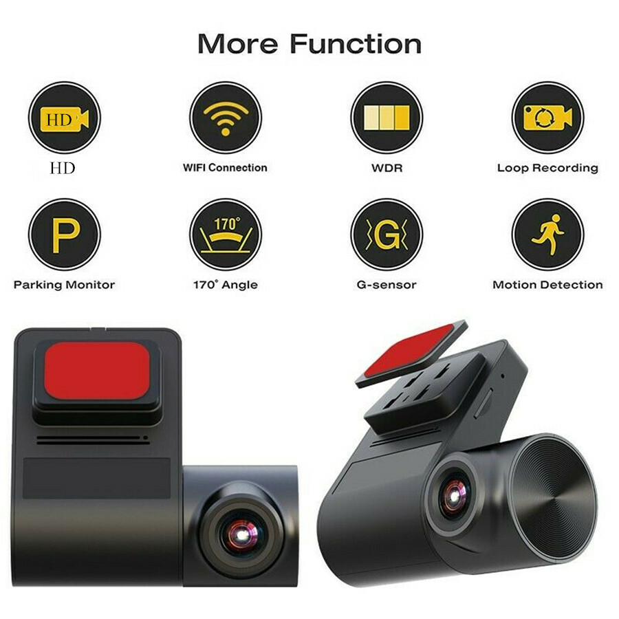 1080P Hidden Camera Car DVR Dash Cam WIFI G-sensor USB Driving Video ...