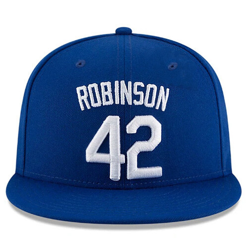 New Era Brooklyn Dodgers 5950 Fitted Hat MLB Classic Jackie Robinson Jr ...