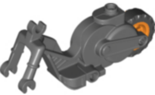 LEGO 69869c02 Flywheel Stuntz Riding Cycle with Orange Rear Wheel and ...