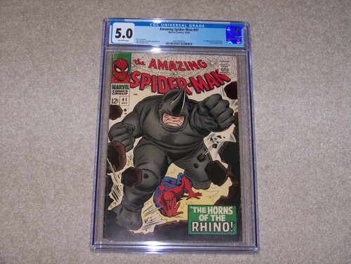 MARVEL COMICS AMAZING SPIDER-MAN #41 CGC 5.0 1966 FIRST APPEARANCE OF ...