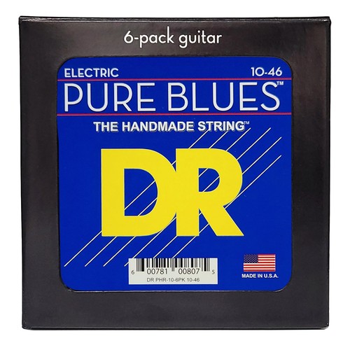 PURE BLUES™ - Pure Nickel Electric Guitar Strings: Medium 10-46 (6 Pack ...